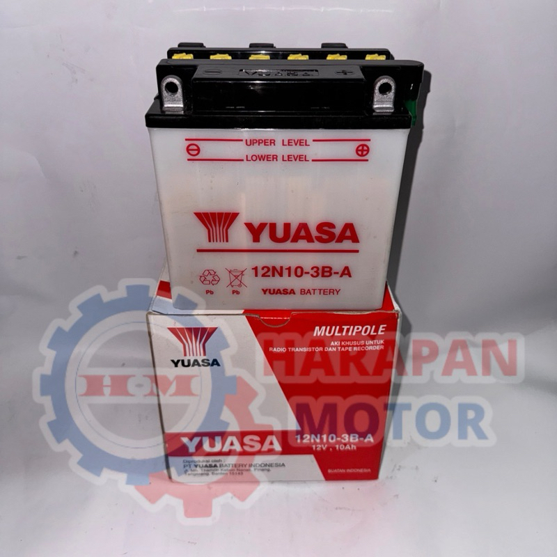 Jual Harapan Motor - Aki Yuasa Universal (12N10-3B-A) | Shopee Indonesia