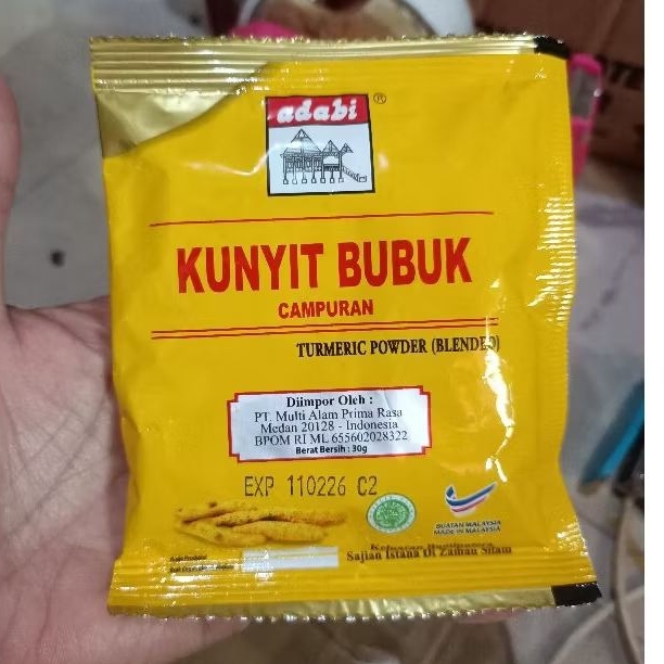 Jual Adabi Kunyit Bubuk Campuran / Turmeric Powder Blended / Kunyit ...