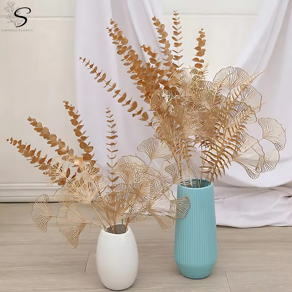 Jual SEMESTA Daun Gold & Silver Artificial Artificial Gold & Silver ...