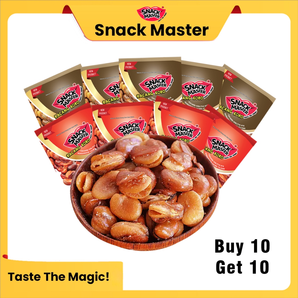 Jual Snack Master - Kacang Koro 20gr [Buy 10 Get 10] Snack Cemilan ...
