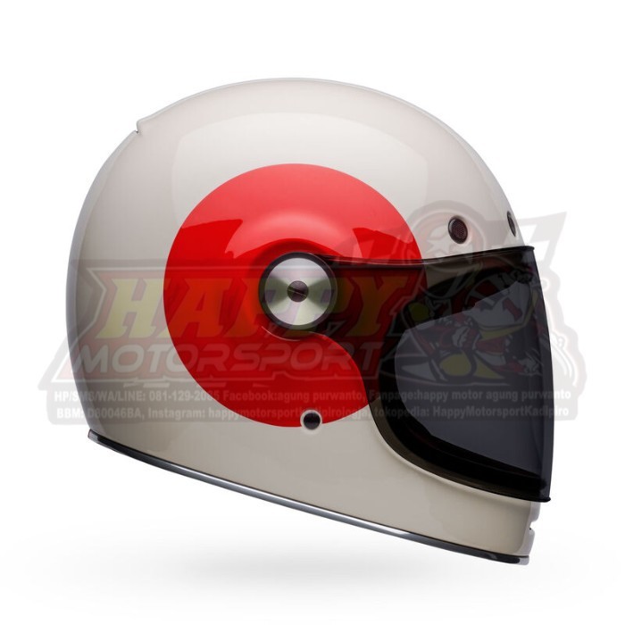 Jual Helm Bell Bullitt TT Gloss Vintage White/ Oxblood | Shopee Indonesia