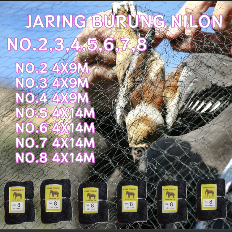 Jual Jaring Burung Nilon Emprit, Perkutut, Pipit, Kutilang, Tekukur Jaring Kandang Ayam Jaring ...