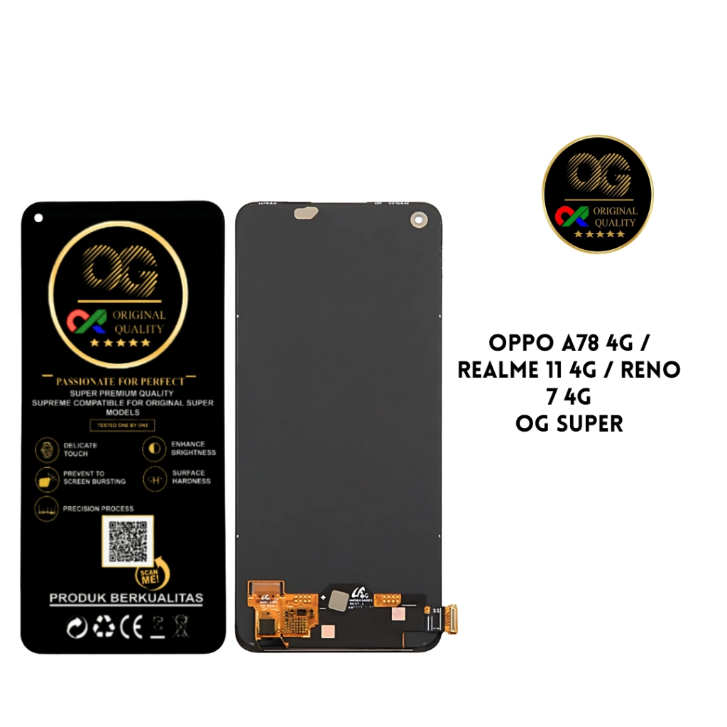 Jual ( OG SUPER ) LCD OPPO A78 4G / REALME 11 4G / RENO 7 4G FULLSET | Shopee Indonesia