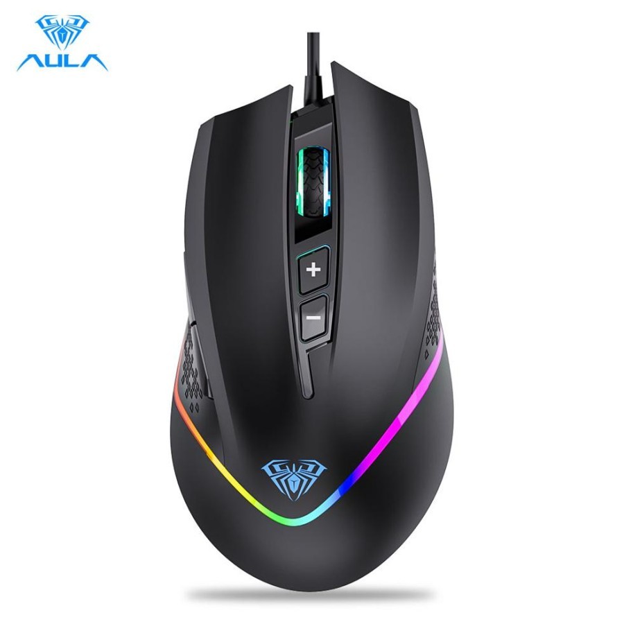 Jual Mouse Gaming USB Aula F805 Macro Rgb 6 Gear Dpi 7 Tombol ...