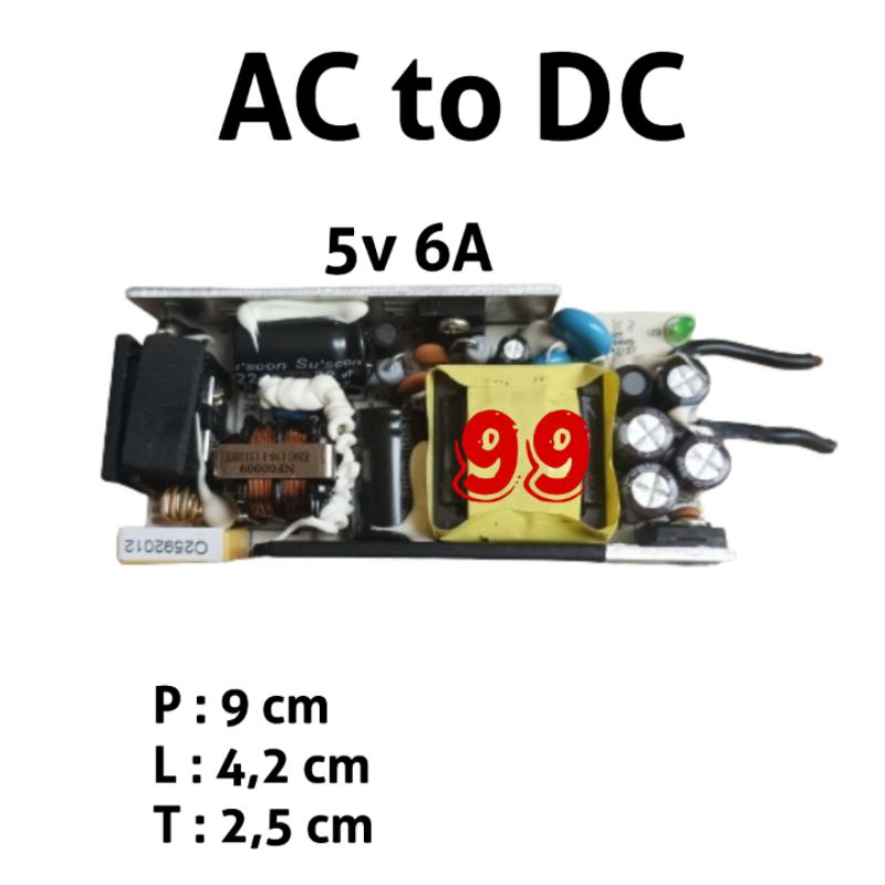 Jual adaptor 5v 6A smps 5v 6A power supply 5v 6A | Shopee Indonesia