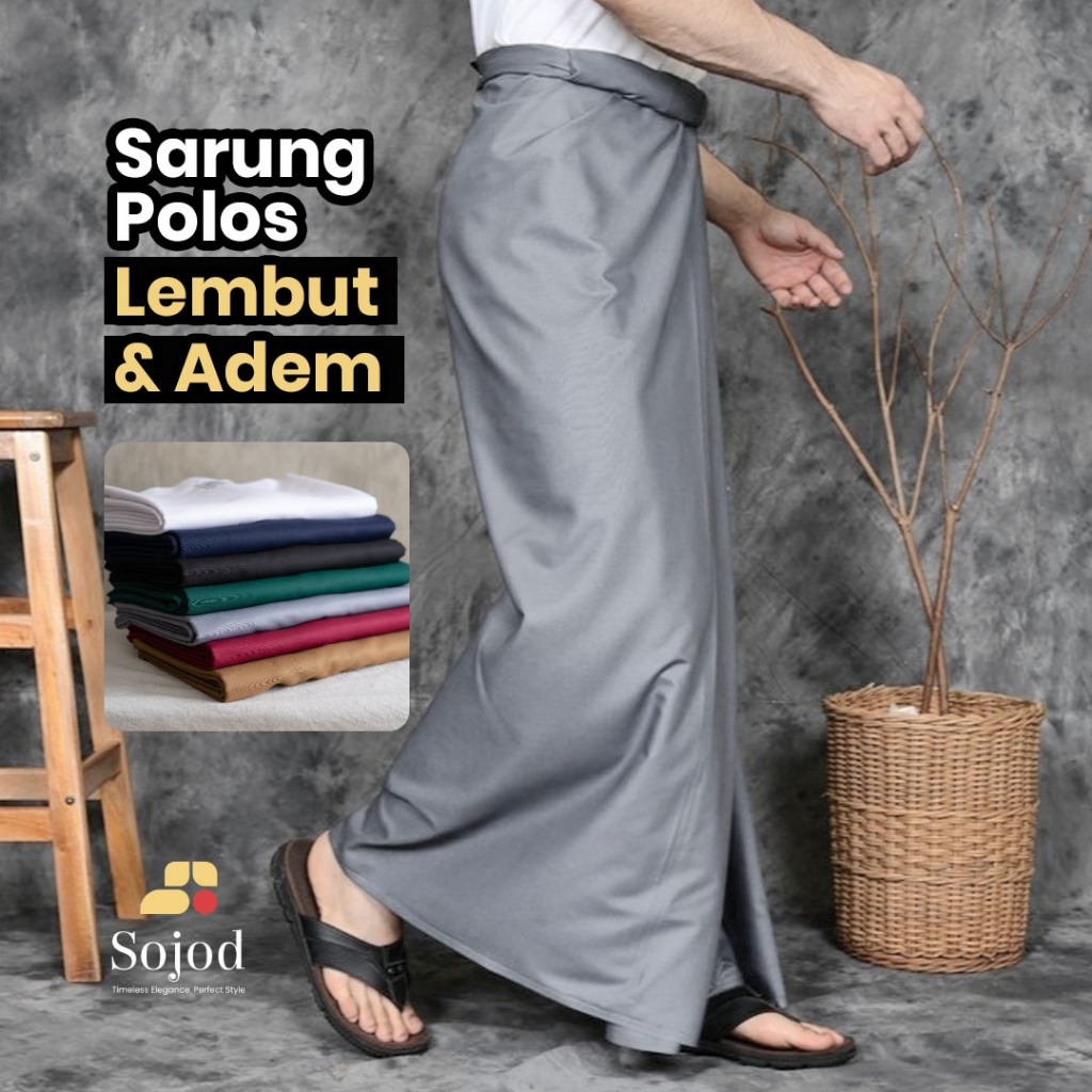 Jual Sarung Polos Premium Dewasa Pria Berkualitas Terbaik Sojod ...