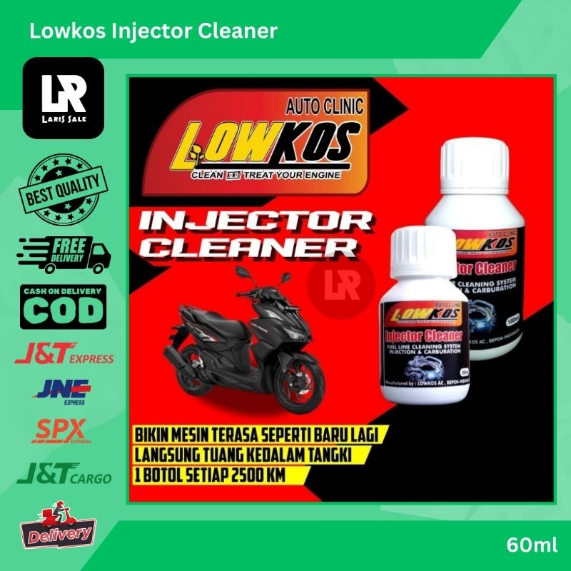 Jual LOWKOS Injector Cleaner 60ml Pembersih Injeksi Karburator Langsung ...