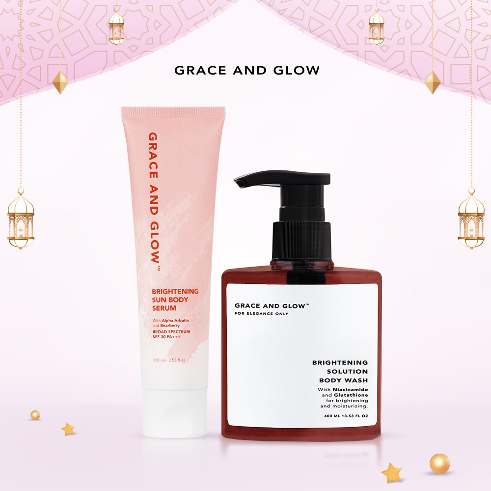 Jual Grace and Glow COMPLETE PROTECTION Bundle Body Wash & Body Serum ...