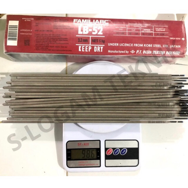 Jual Kawat Las Besi LB 52 KOBE STEEL 3.2 mm 1 KG Welding Electrodes ...