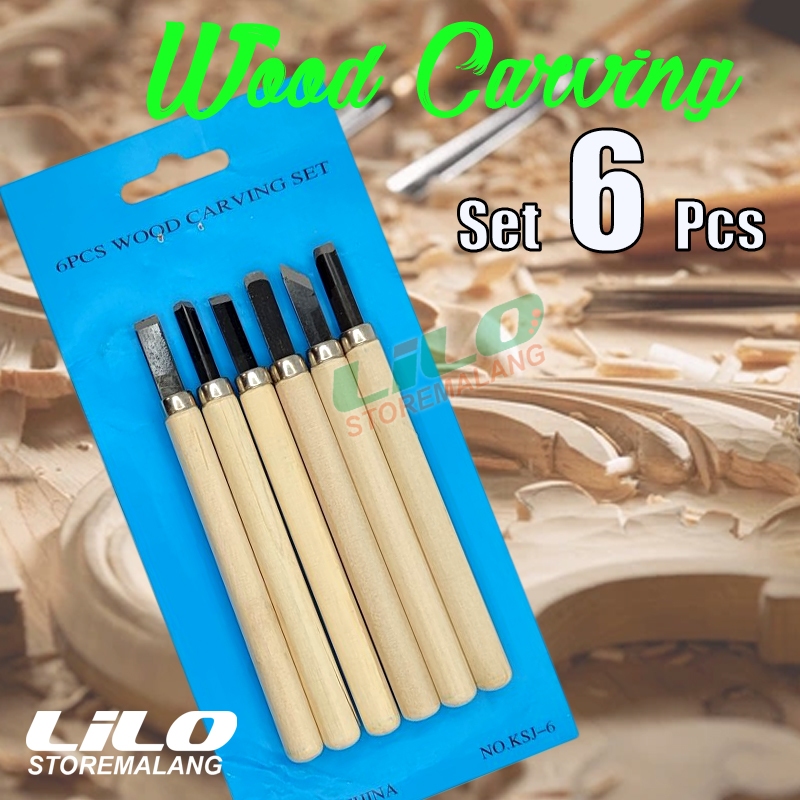 Jual Alat PAHAT kayu Pisau Ukir Wood Carving tool kayu sabun clay DIY ...