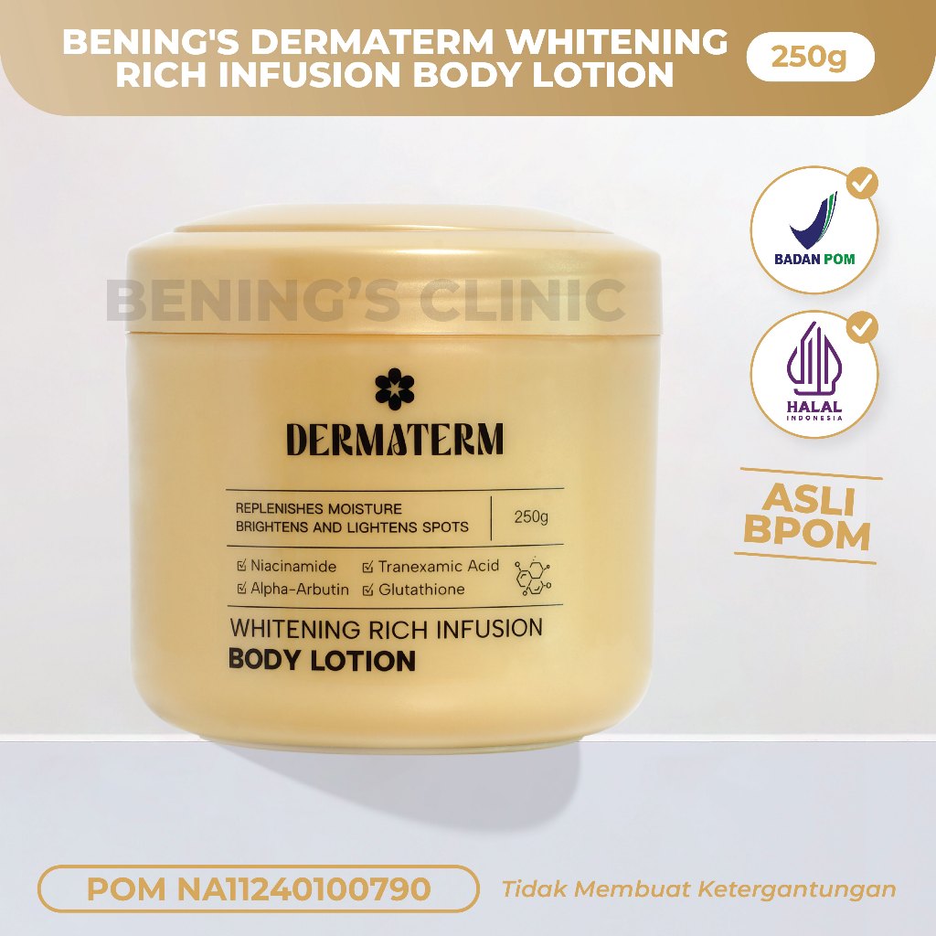 Jual Benings's Dermaterm Whitening Rich Infusion Body Lotion | Body ...