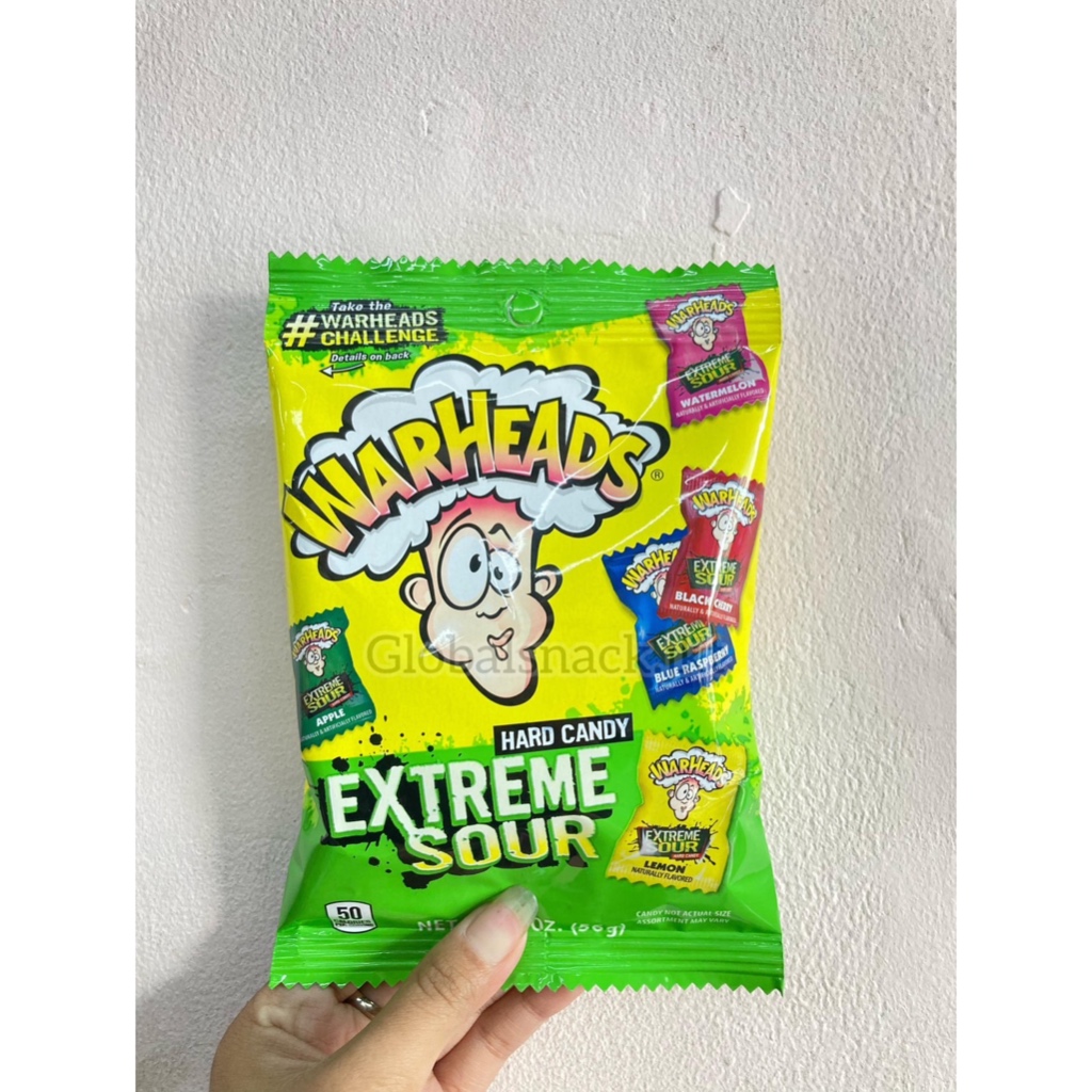 Jual 56GR WARHEADS EXTREME SOUR HARD CANDY- WARHEAD USA | Shopee Indonesia