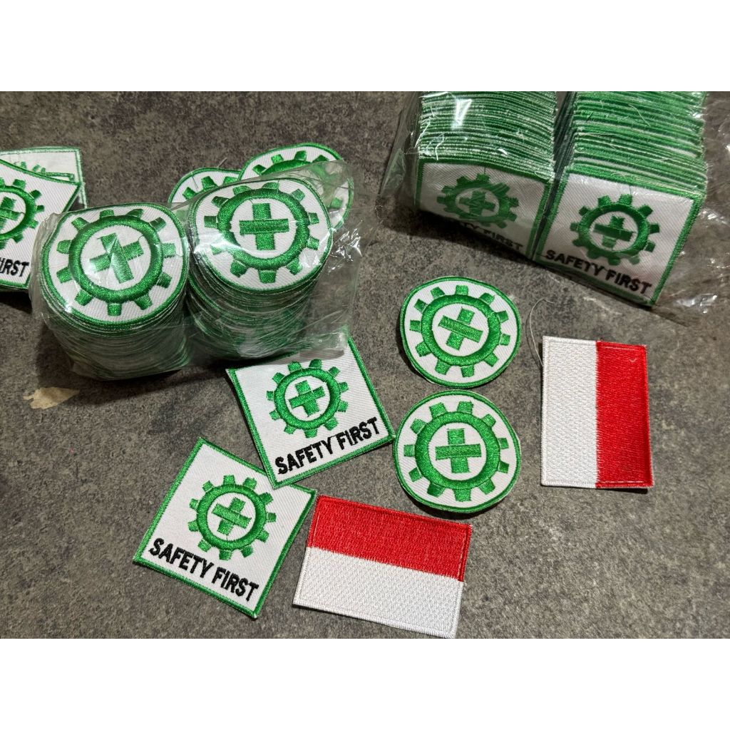 Jual Badge K3 SAFETY FIRST (bordir) | Shopee Indonesia
