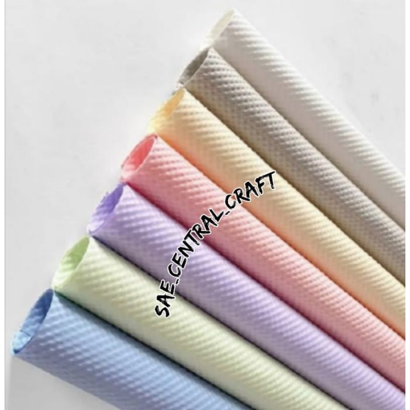 Jual 1 Lembar Kertas buket Motif Embossed Cellophane Free Packing ...