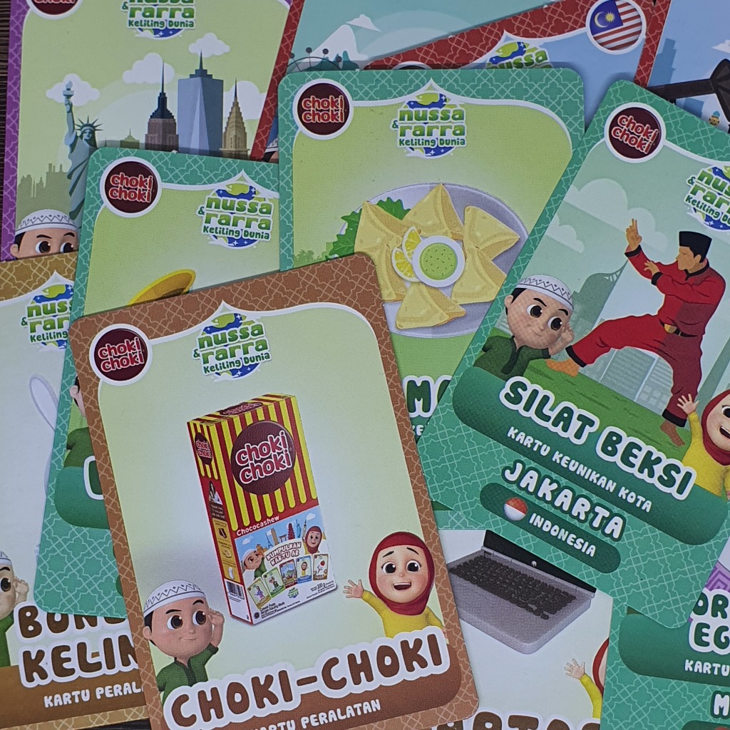 Jual Kartu AR Choki Nussa Rarra Keliling Dunia Augmented Reality Card ...