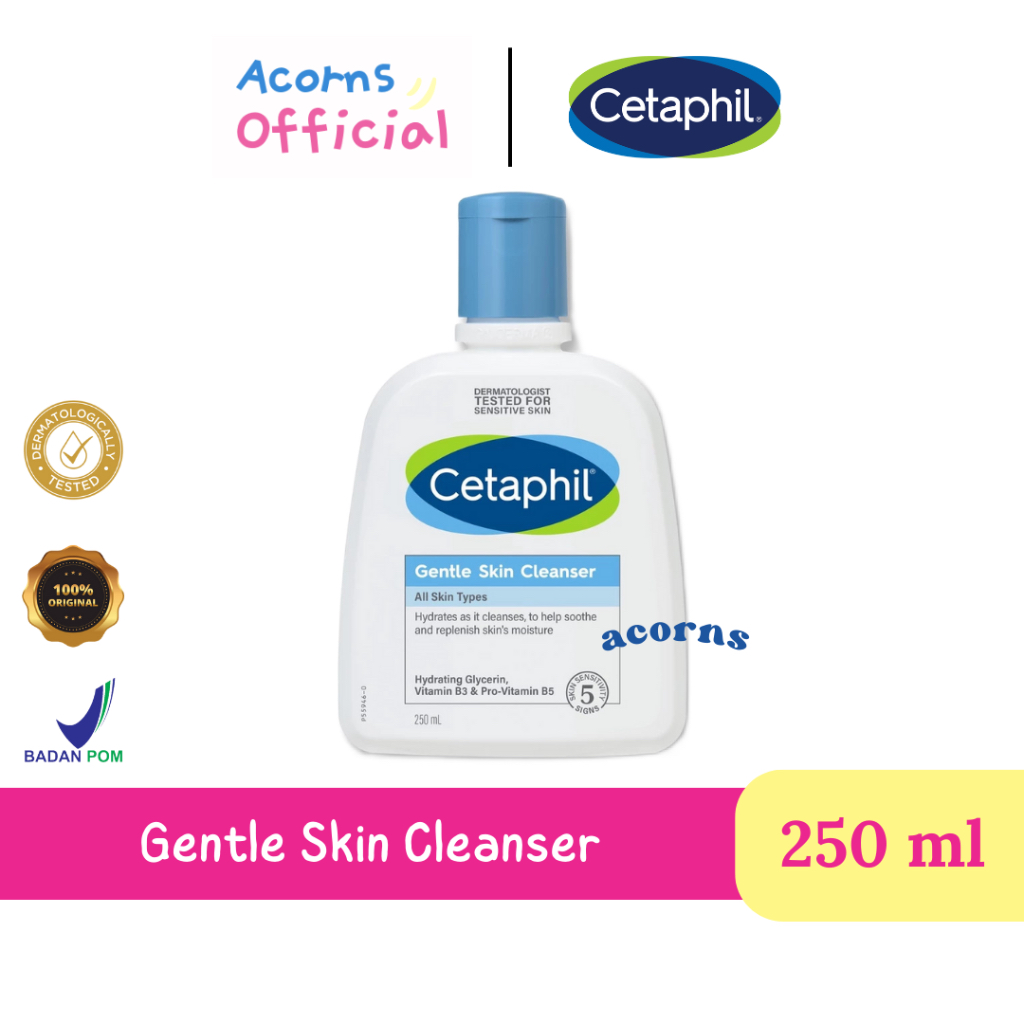 Jual Cetaphil Gentle Skin Cleanser 250ml dengan Niacinamide, Glycerin ...