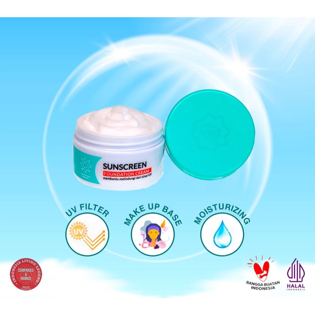 Jual Viva Sunscreen Foundation with UV filter 22gr | Shopee Indonesia