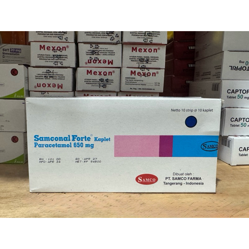 Jual SAMCONAL FORTE (PARACETAMOL 650 MG) - BOX | Shopee Indonesia