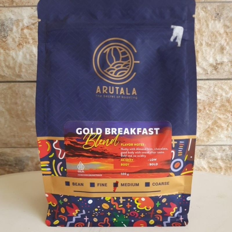 Jual Arutala Gold Breakfeast Blend 500 gr [Bubuk Medium/Biji] | Shopee ...