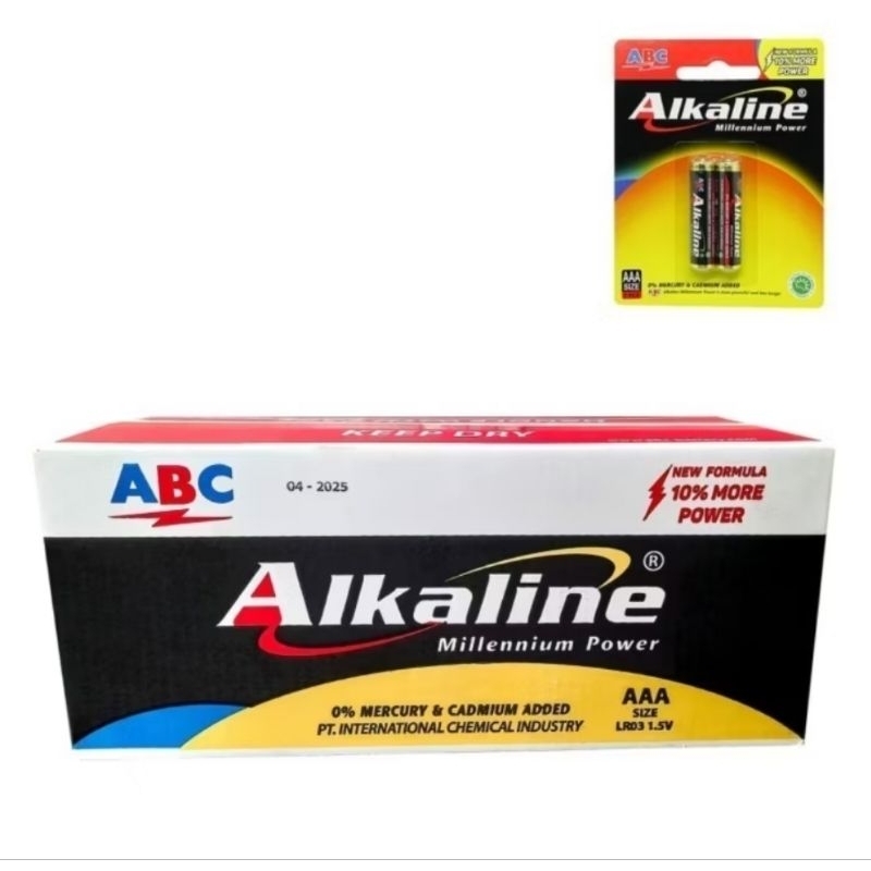 Jual (1 KARTON)Baterai Alkaline/ABC A2 Biru/ABC Power/Baterai ABC Besar ...