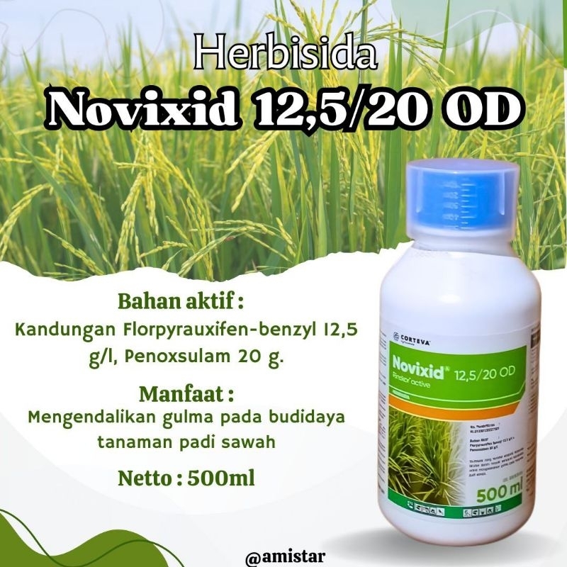 Jual Herbisida Novixid 12,5/20 OD Pengendali Gulma Pada Padi Produk ...