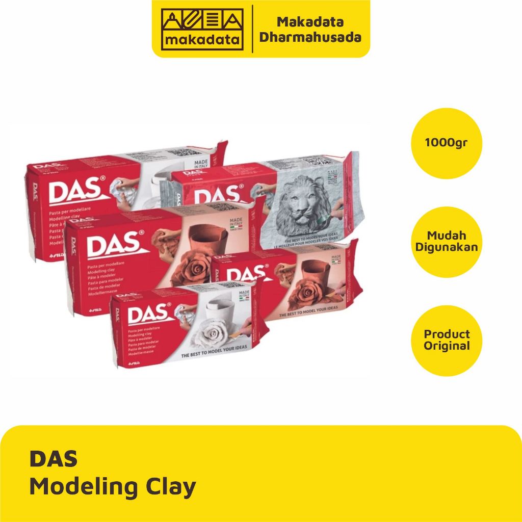 Jual MODELLING CLAY | PASTA TANAH LIAT DAS 1000 GRAM MURAH | Shopee ...