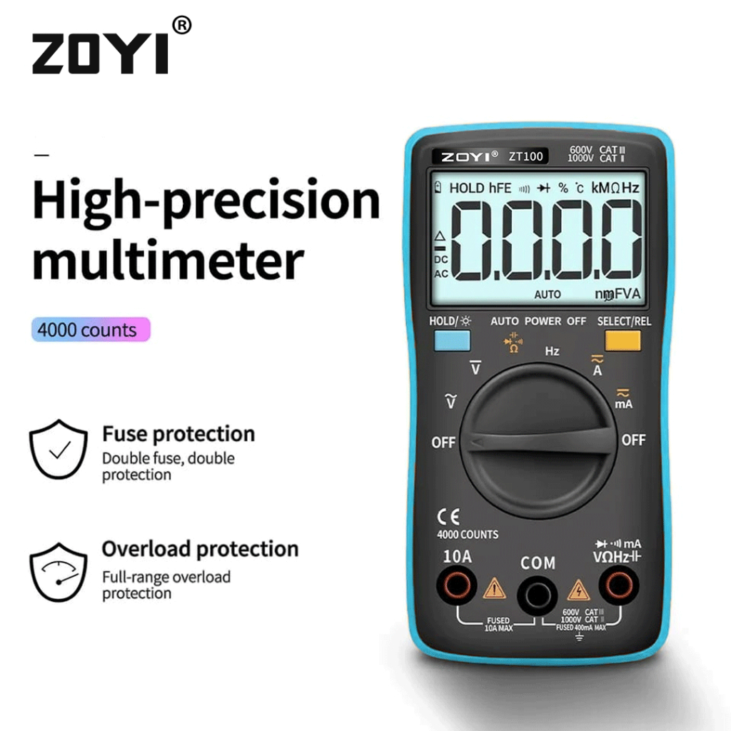 Jual ZOYI ZT-100 Auto Multimeter Digital Multitester Avometer Original ...
