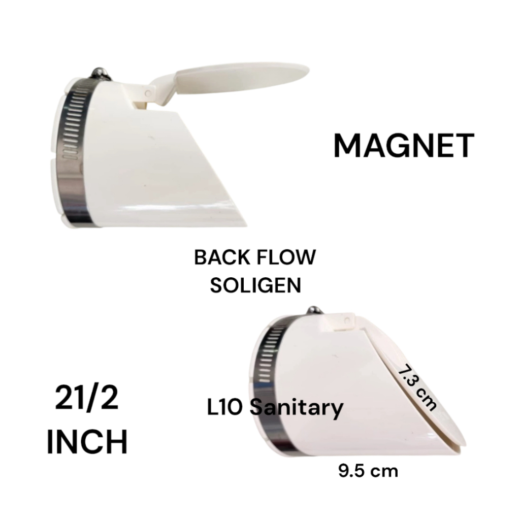 Jual Back Flow Valve SOLIGEN MAGNET 2.5" 3" 21/2 Inch Tutup Pipa Anti ...