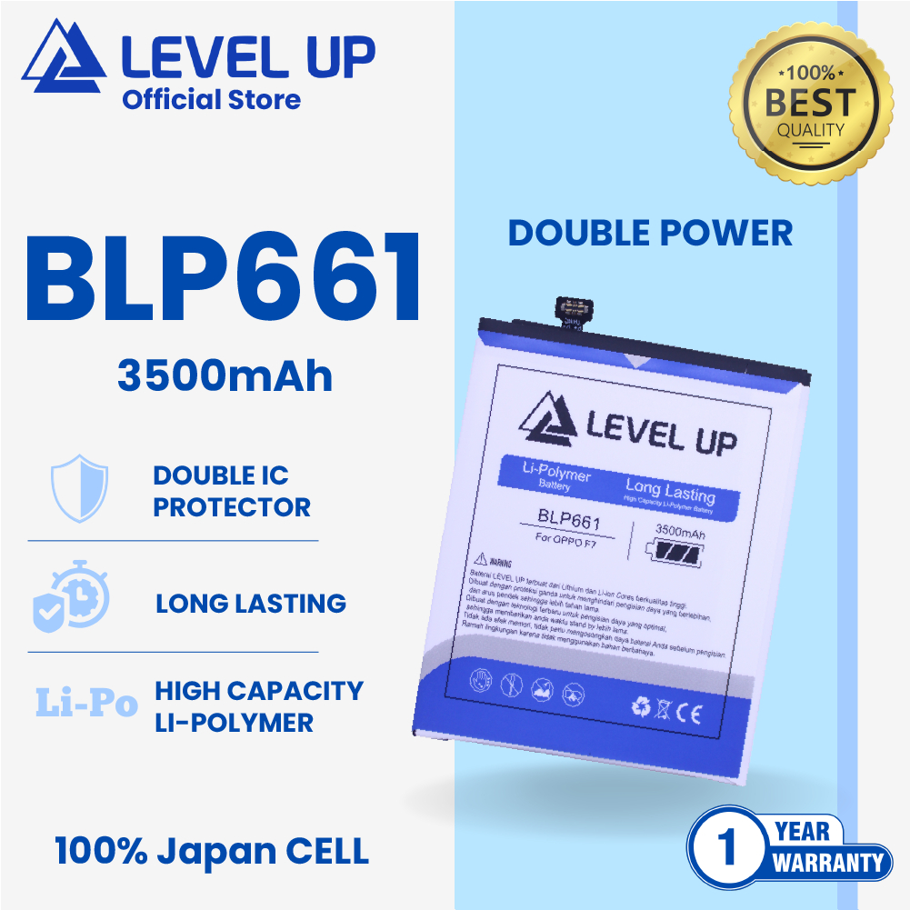Jual LEVEL UP Baterai Oppo F7 / F7 Pro / A3 BLP661 Double Power ...