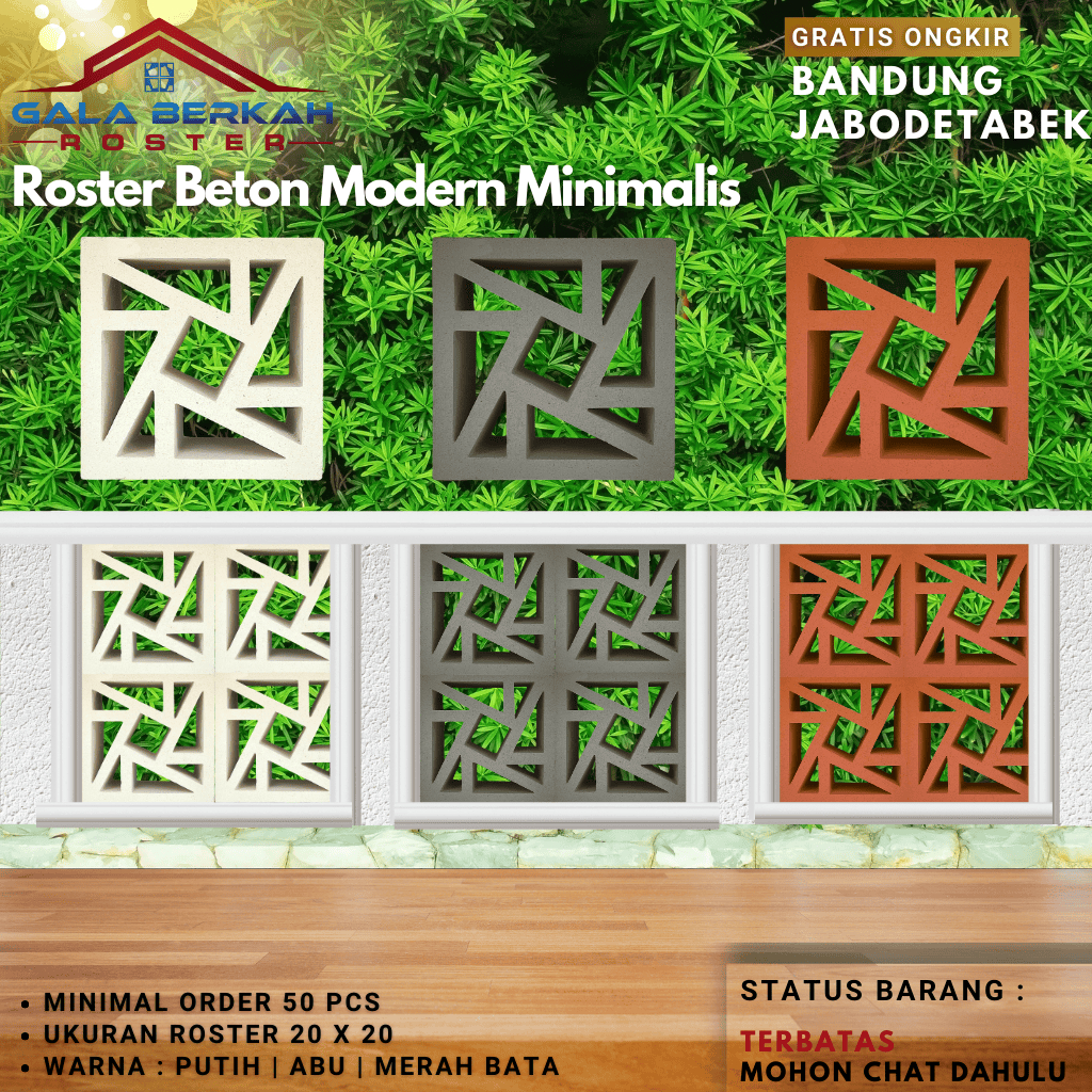 Jual ROSTER BETON MINIMALIS, Loster Beton Minimalis, Lubang Angin ...