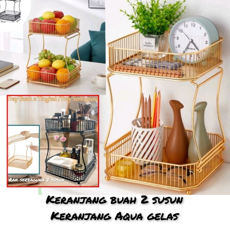 Jual RAK 2 SUSUN RUANG TAMU ELEGAN/ESTETIK | Shopee Indonesia