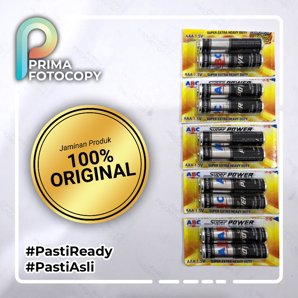 Jual Batu Baterai ABC Power AAA - Baterai ABC A3 Original Untuk Jam ...