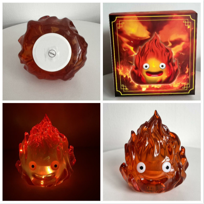 Jual [ Premium ] Action Figure Howl Moving Castle Calcifer [ LED 3 ...