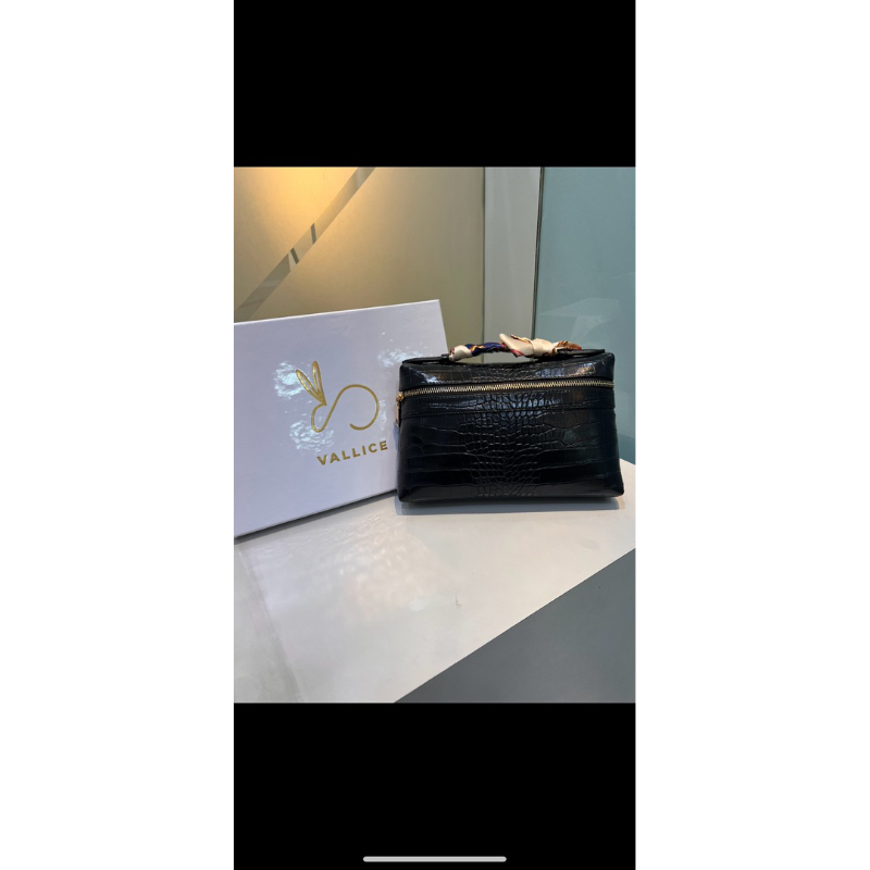 Jual preloved tas vallice NEW vincii bag in croco black | Shopee Indonesia