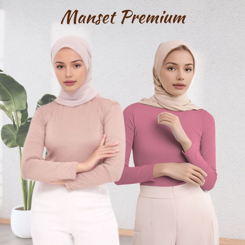 Jual JF Baju Manset Wanita Premium Licin Inner Mangset Badan Lengan ...
