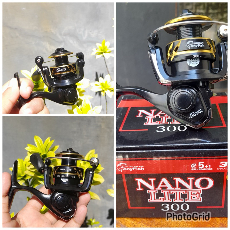 Jual Anyfish Nano Lite Reel Pancing Mini Micro High Rasio | Shopee ...