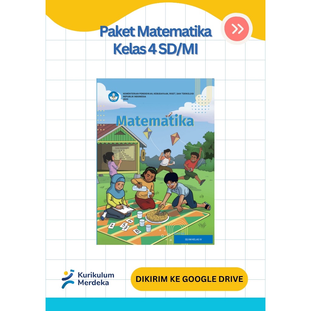 Jual Buku Paket Matematika Kelas 4 SD/MI Kurikulum Merdeka KEMENDIKBUD ...