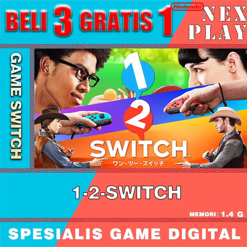 Jual 1-2-Switch Nintendo Switch Digital Game （BELI 3 GRATIS 1) | Shopee ...