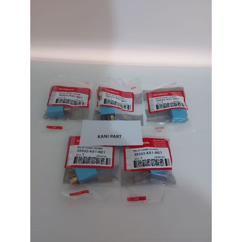 Jual Grosir 5 Pcs Relay Comp Power/Relay Pengisian Kaki 5 (Lima) Honda ...
