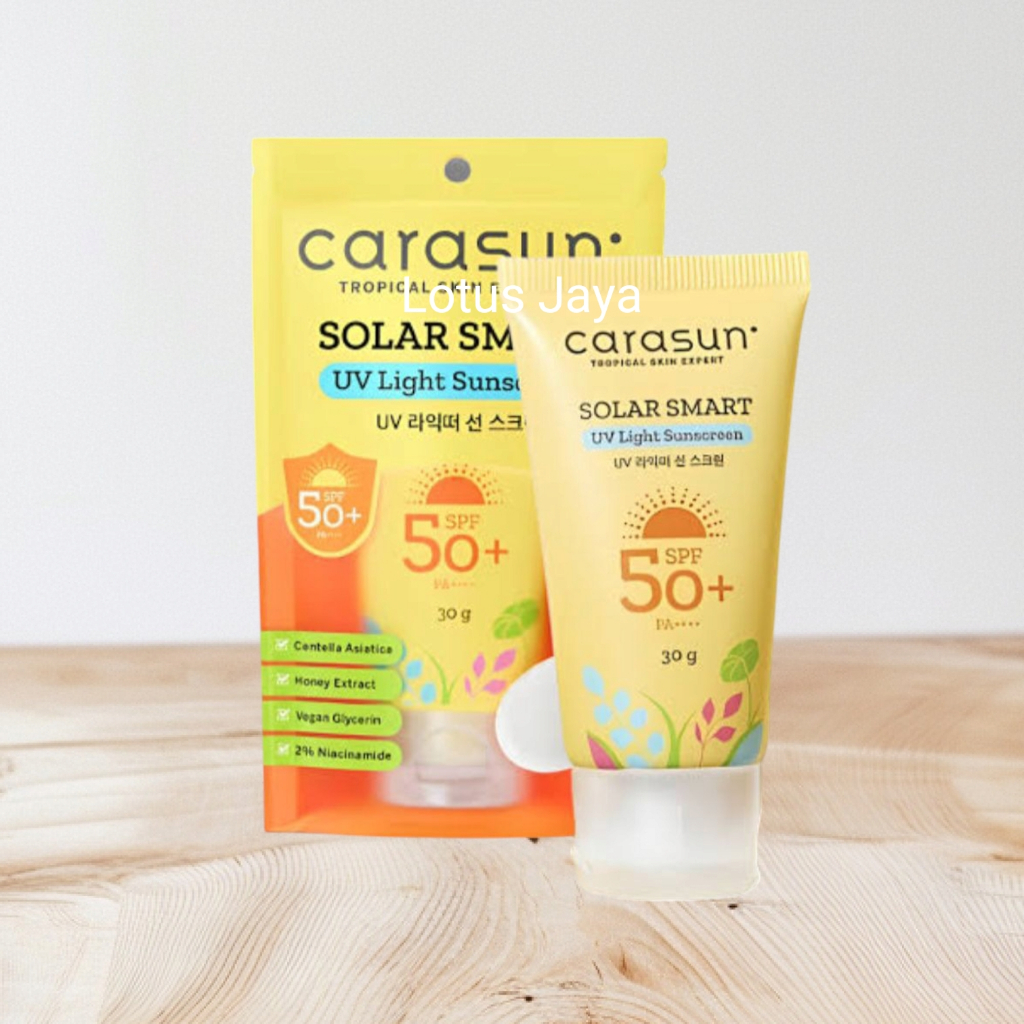 Jual Carasun Solar Smart UV Light Sunscreen SPF 50 PA++++ 30g | Shopee Indonesia