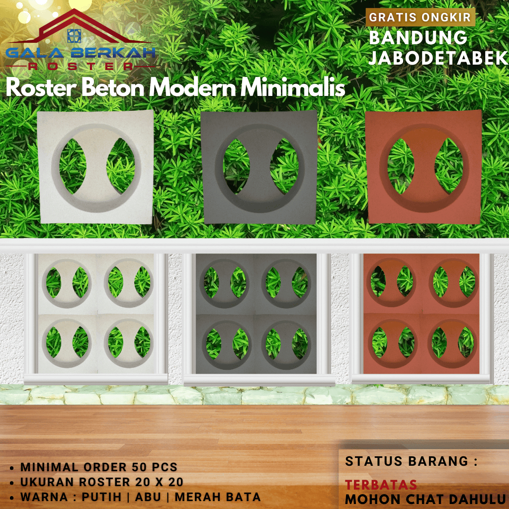Jual ROSTER BETON MINIMALIS, Loster Beton Minimalis, Lubang Angin ...