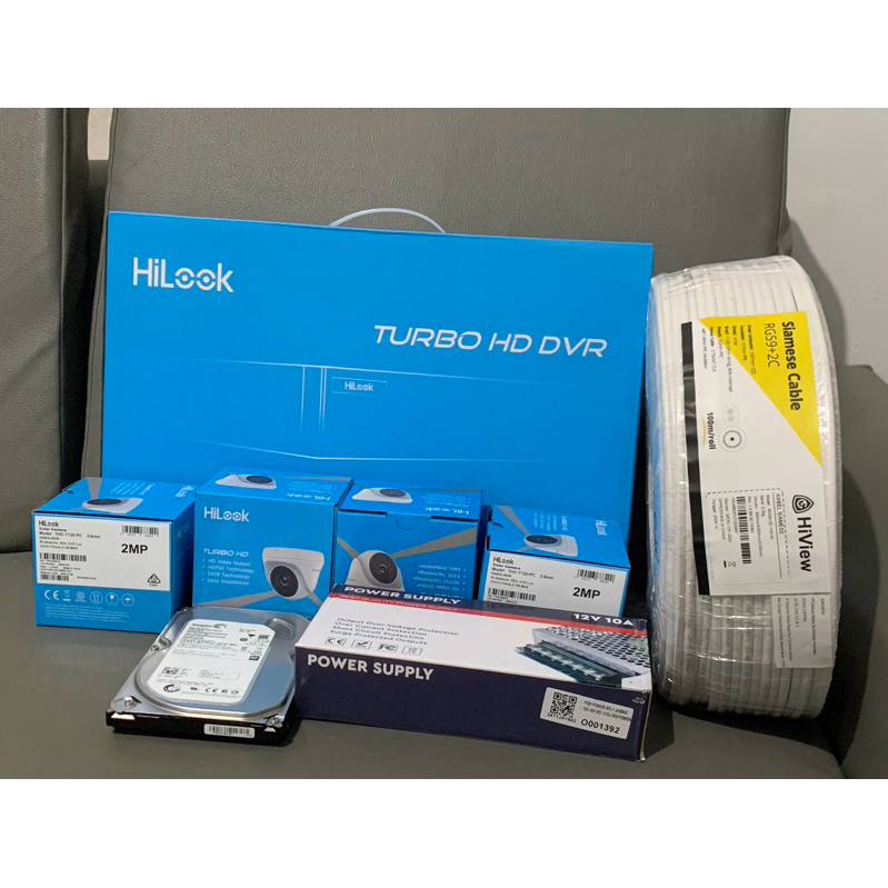 Jual PAKET KAMERA CCTV HILOOK 4 CHANNEL | Shopee Indonesia