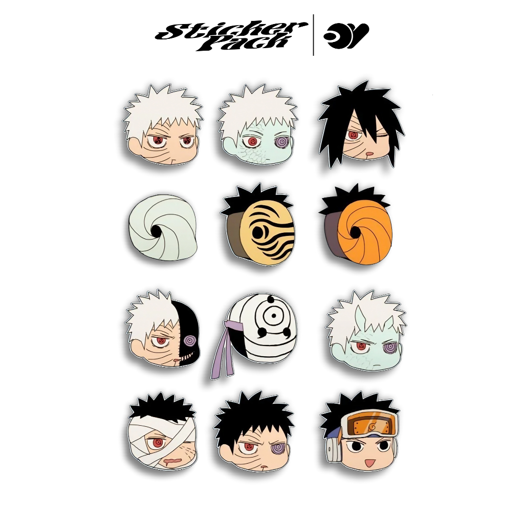 Jual STICKER PACK OBITO UCIHA | NARUTO SERIES | Shopee Indonesia