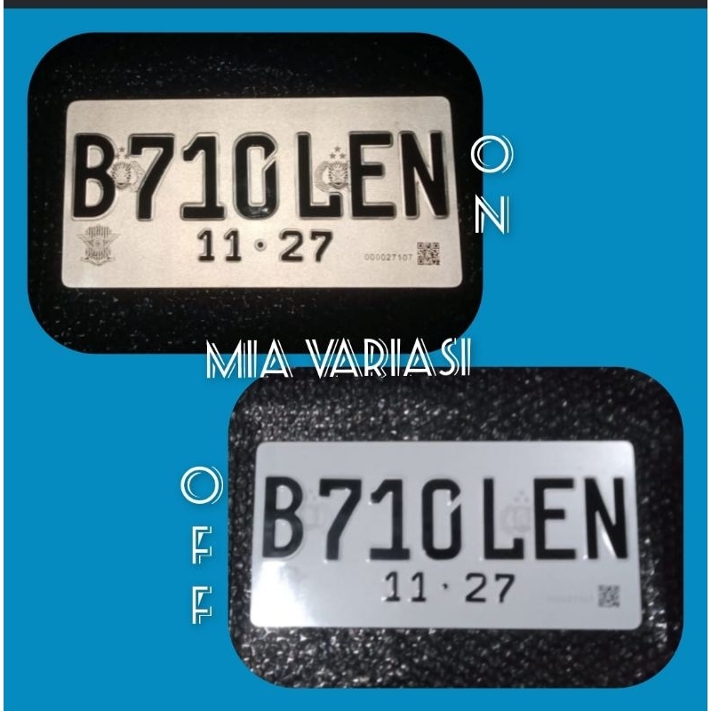 Jual PLAT MOBIL REFLEKTIF BARCODE QR JDM (COSTUM)FONT BARU 2PCS ...