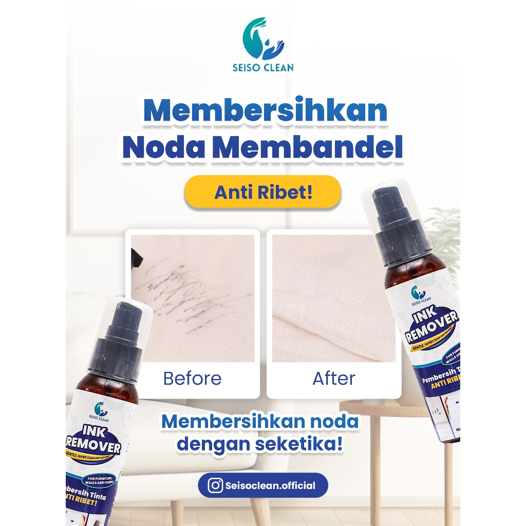 Jual Seiso Clean Ink Remover - Penghilang Noda Tinta Ampuh | Shopee ...