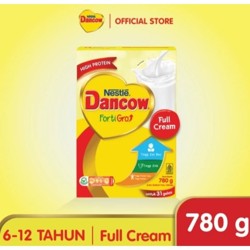 Jual Nestle DANCOW FortiGro FULL CREAM, Untuk Anak Usia, 6-12 Tahun, Ukuran : 780 gram | Shopee ...
