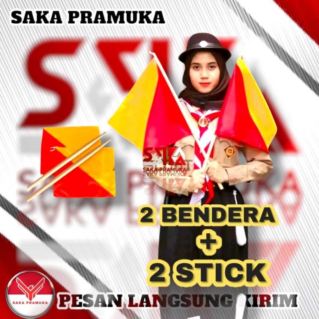 Jual Bendera semapur semaphore + tongkat ( 2bendera+2tongkat) | Shopee ...