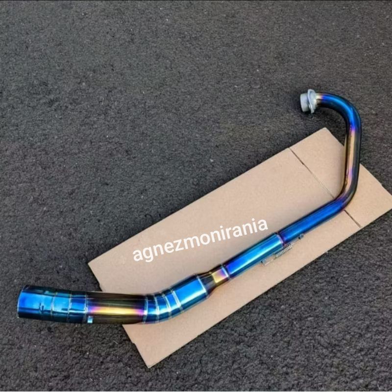 Jual Open pipe big elbow 51mm stainless for Raider 150 carb Fi skygo ...