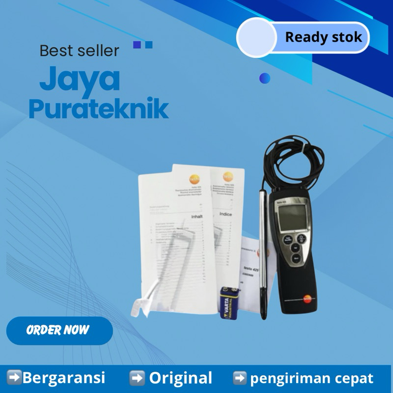 Jual Testo 425 Handheld Hot Wire Anemometer Thermal Wind Speed Meter ...