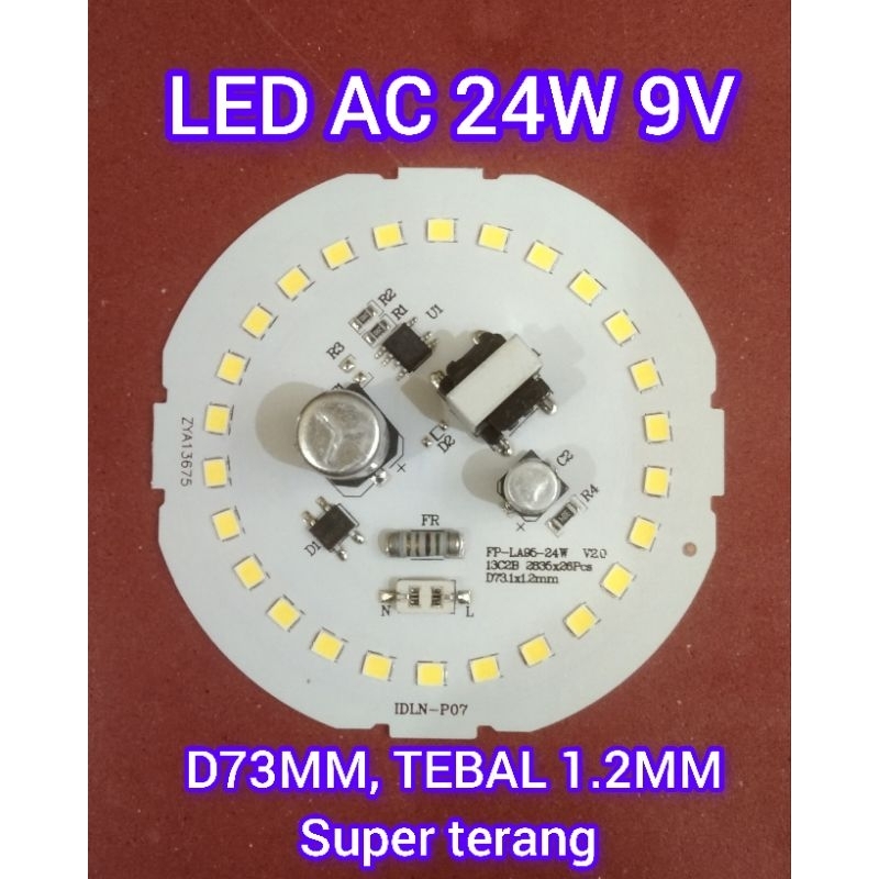 Jual LED AC 24W 9V super terang | Shopee Indonesia